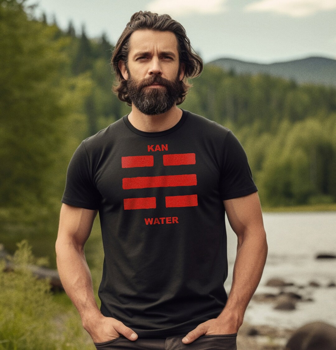 I Ching Trigram "kan" Water T-shirt Taoist Symbol Tai Chi Shirt Yoga ...