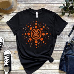 Paleo Sun Spiral Symbol 13, Stone Circle Sun Design Ancient Petroglyph ...