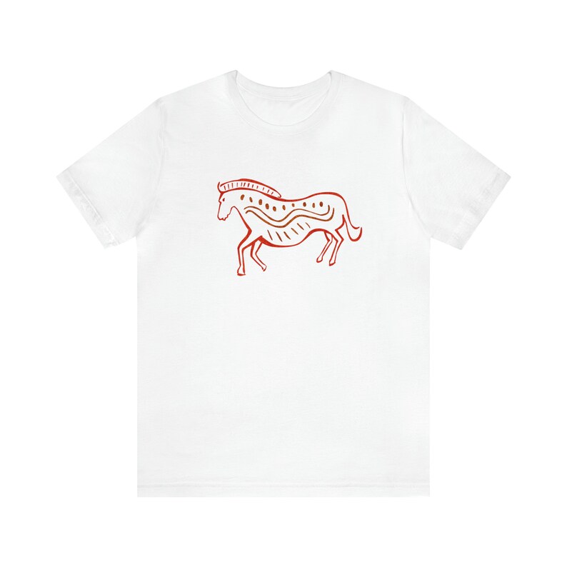 Paleo Wild Horse Cave Art T-shirt, Southwestern Art Shirt, Petroglyph ...
