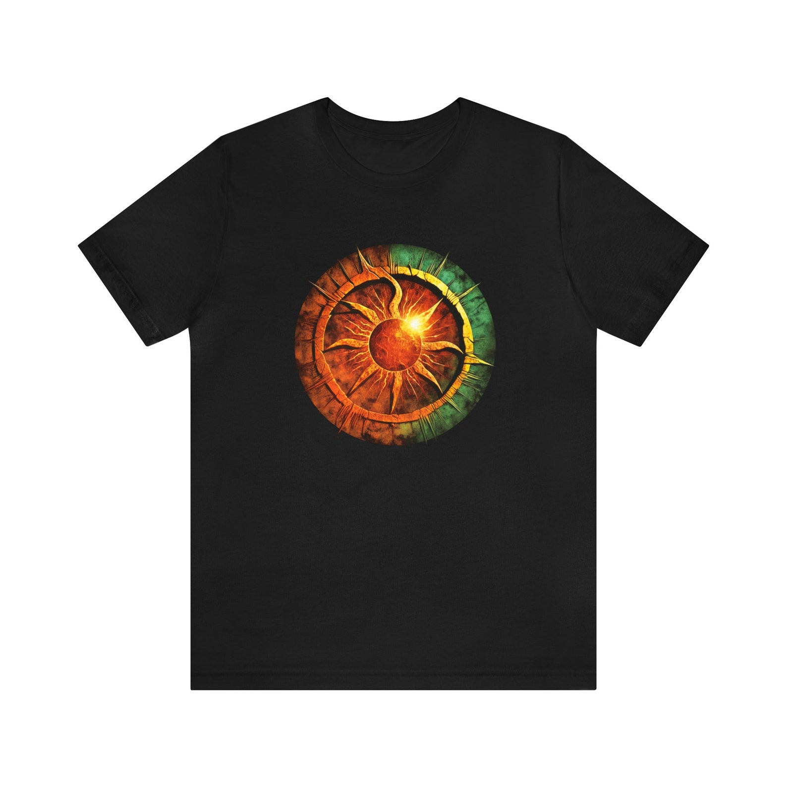 Sun Shirt No. 14, Art Sun Symbol Art Shirt Celtic Sun Gift Druid Art ...