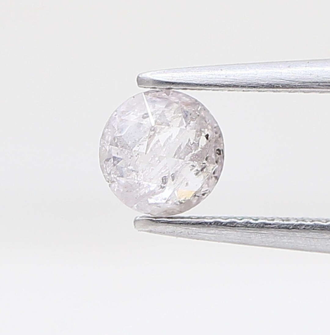 Natural Pink Diamond 0.40ct Pink Color Round Diamond Rosecut Pink ...