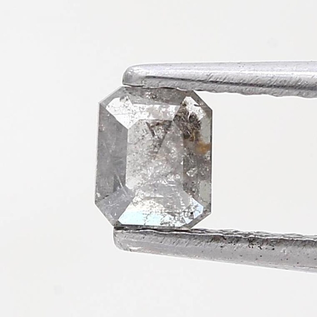 Natural Diamond 0.40 Ct Octagon Shape Diamond Salt Pepper Color ...