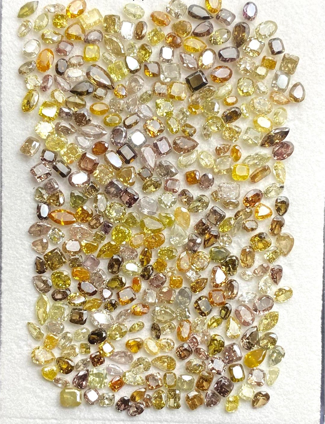 1 Carat Scoop Fancy Color Mix Shape Diamond Lot , Fancy Shape Natural ...