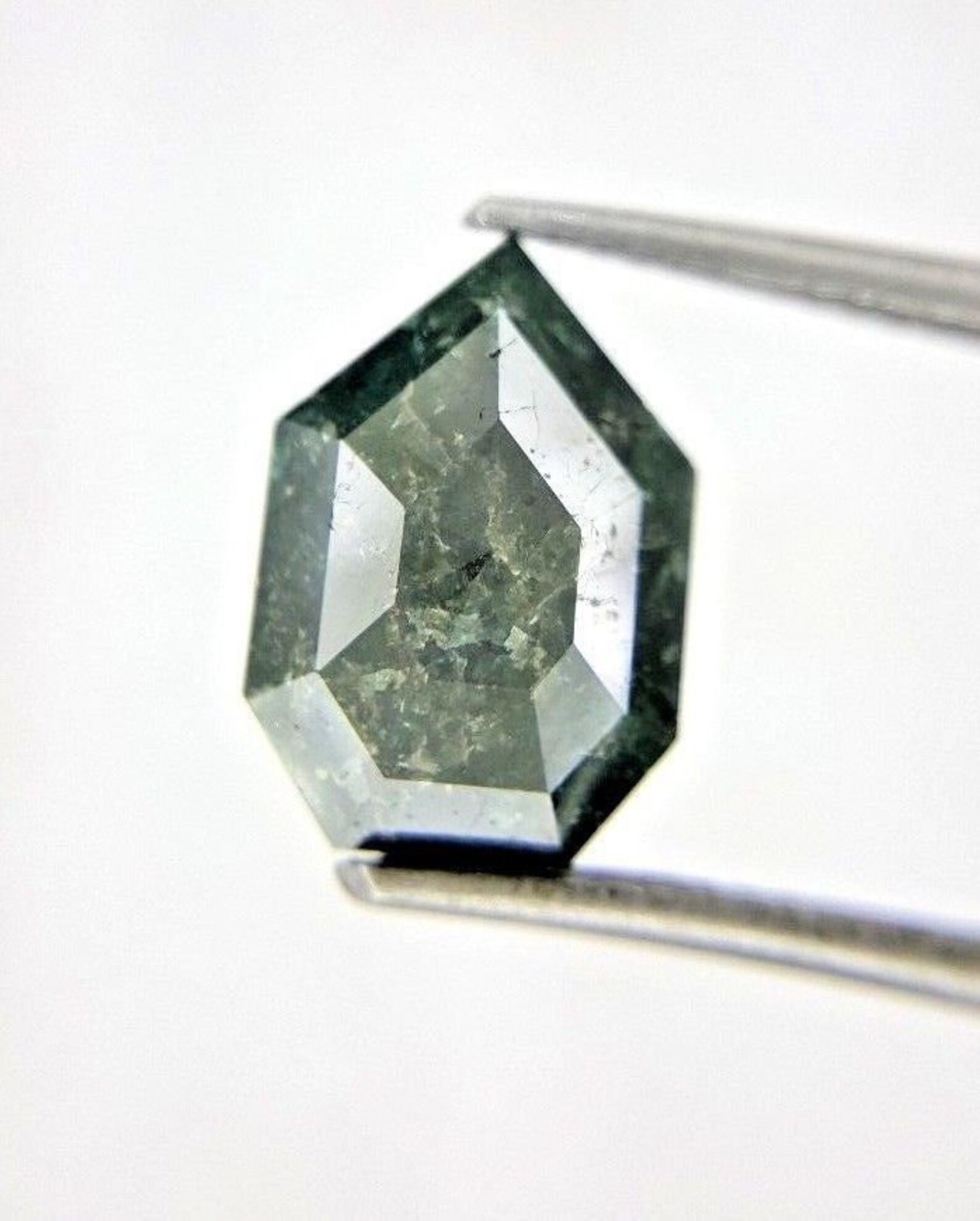 Big Blue Diamond Antique Natural Diamond 3.84TCW Blue Pear - Etsy