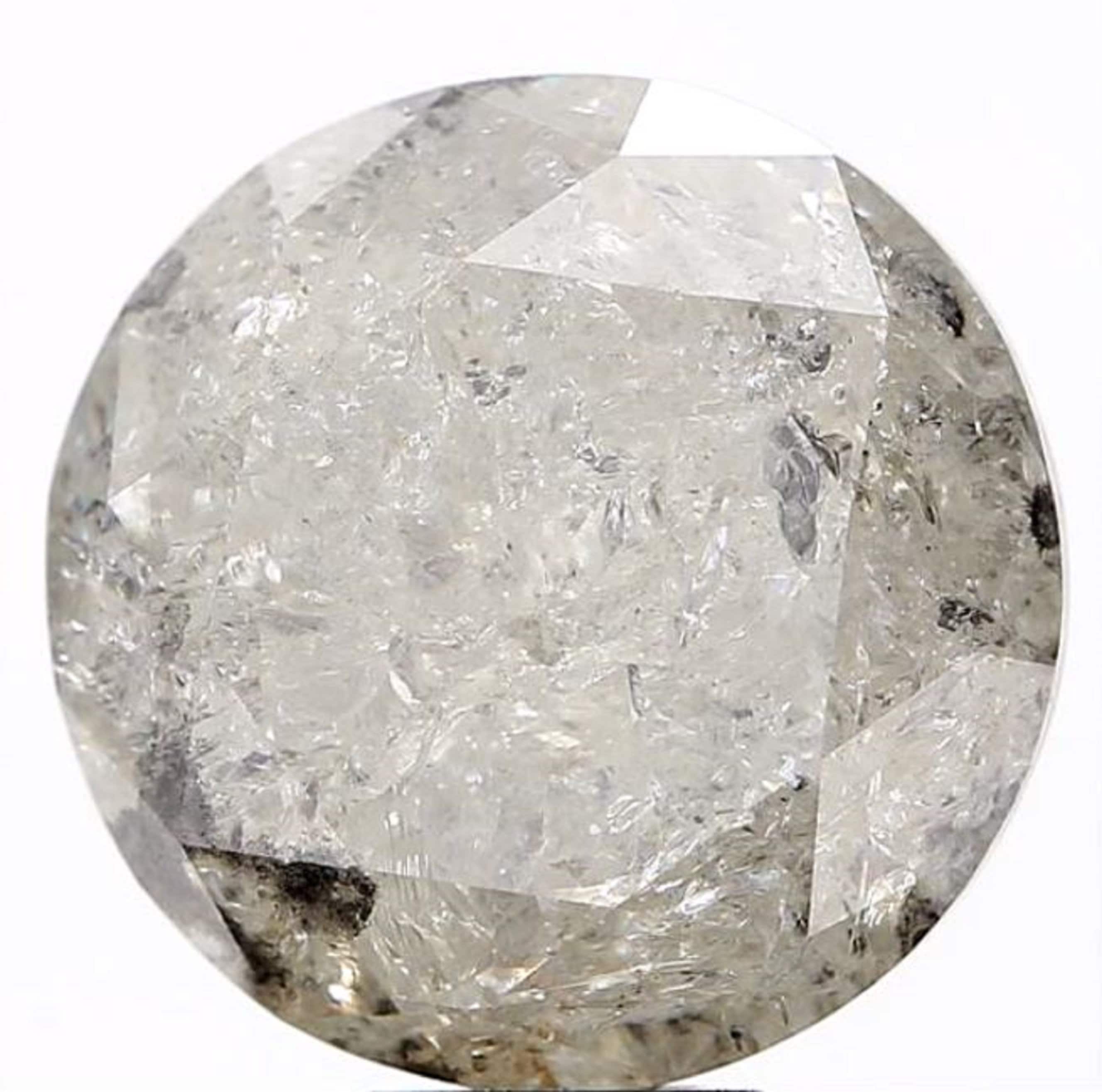 Big Natural Diamond Milky Gray Diamond 14.37TCW 14.1 x 11.0 MM | Etsy