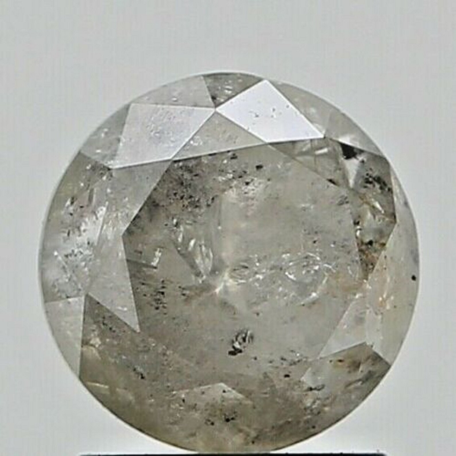 Natural Diamond Rustic Diamond Round Brilliantcut 1.75ct 6.8MM | Etsy