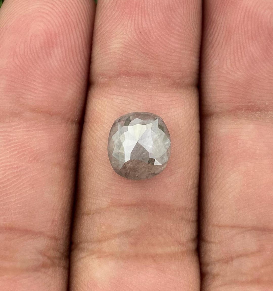 3.22 Ct Oval Rose Cut Diamond | Gray Natural Loose Earth Mined for ...