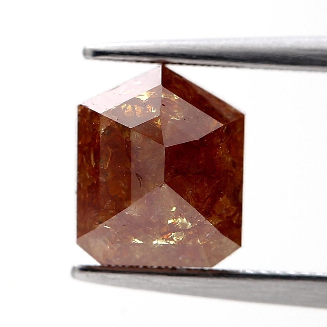 2.04 Ct Natural Diamond Pentagon Shape 8MM Brilliant Cut Loose Fancy ...