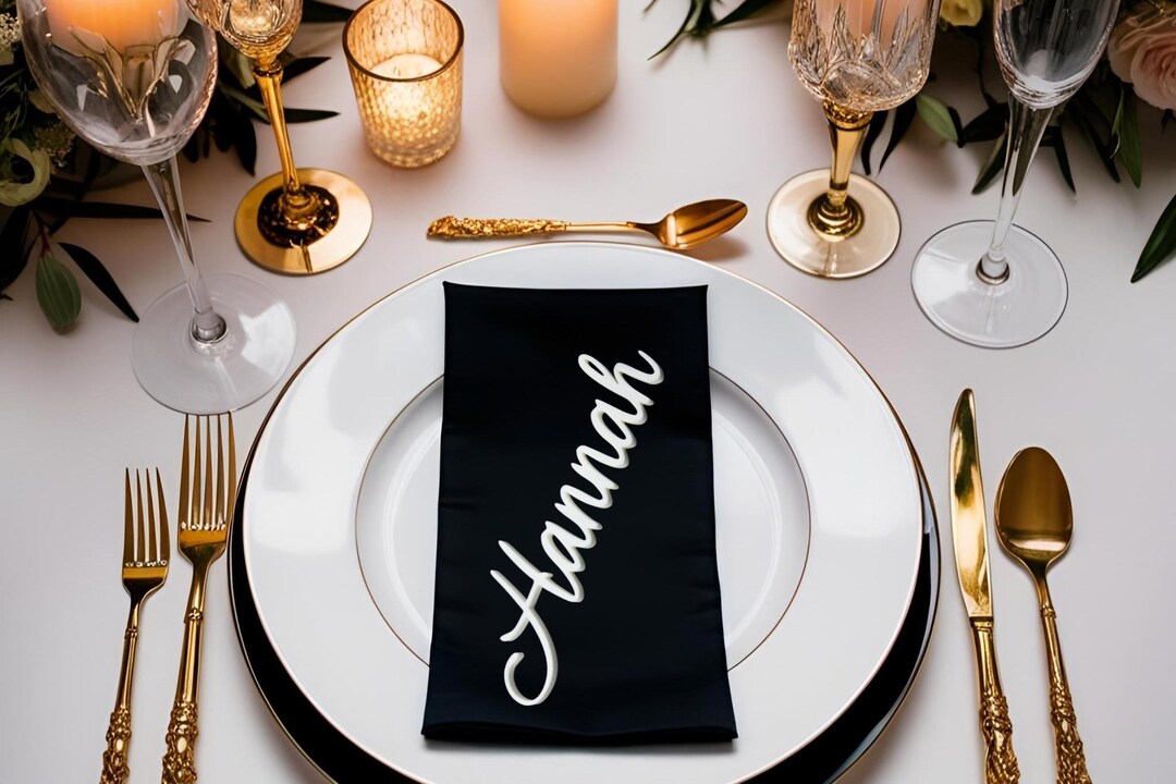 Custom 3D Printed Table Name Signs – Elegant Wedding Decor ...