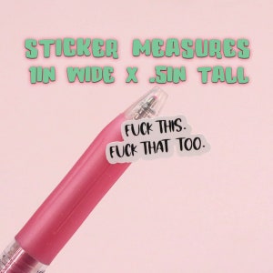 Sassy Stickers Cursing Stickers Curse Word Stickers Swear Stickers ...