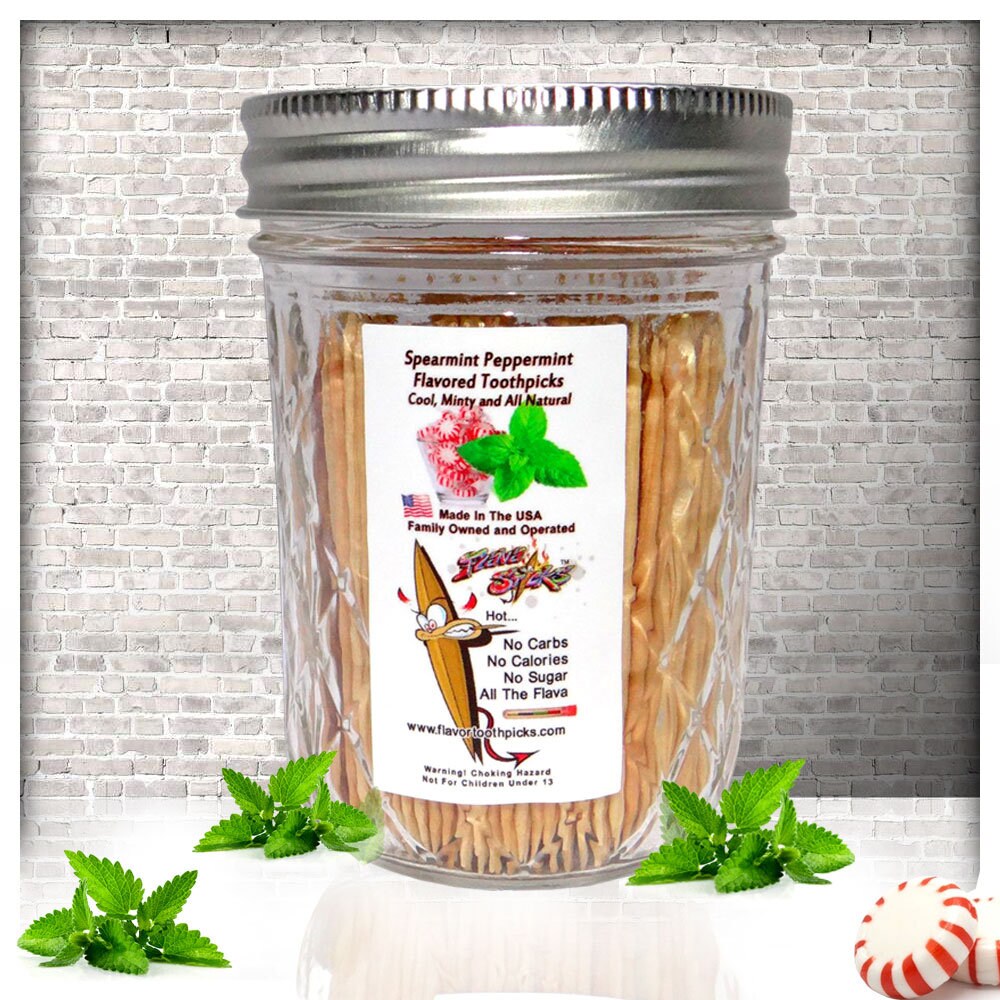 Flavored Toothpicks In 600 Qty Decorative Seal able Glass Jars 
