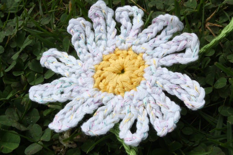 Crochet Daisy Chain Crochet Daisy Bunting Flower Bunting | Etsy