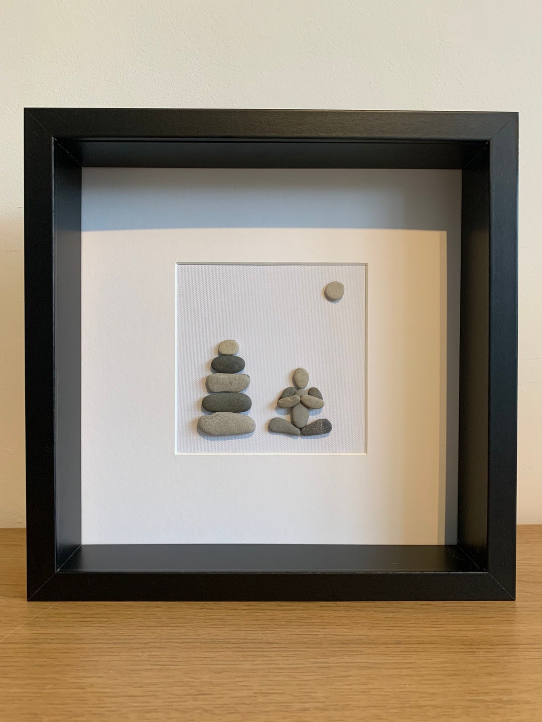 Pebble Art Yoga Pose Picture Lotus Pose Yoga Lover Gift - Etsy