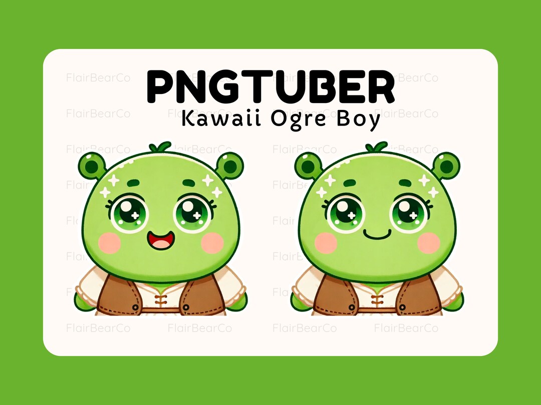 Kawaii Ogre Boy Pngtuber Model | Easy Setup | Streaming | Twitch ...