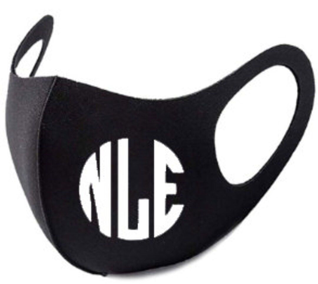 Mask With Initials, Reusable Face Masks, Masks to Help Not Touch Your ...