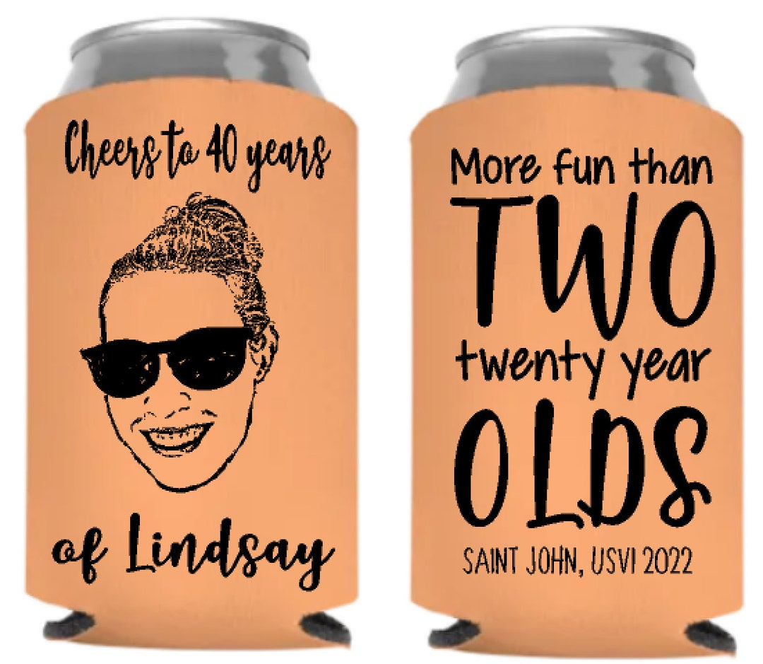 Custom Cartoon Face Beer Can Coolers: 100-pack Party Favors - Etsy