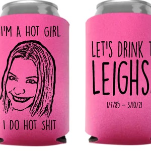 12 Cooler Pack Custom Face Coolers, Custom Art, Personalized Can Cozy ...