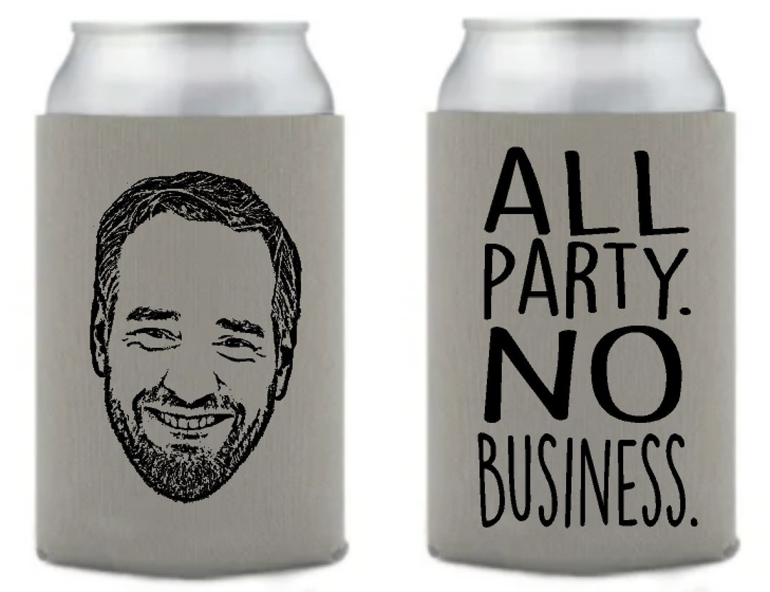 Cartoon Pic Can Coolers, Bday Party Coolers, Beer Holders, 30th Bday ...