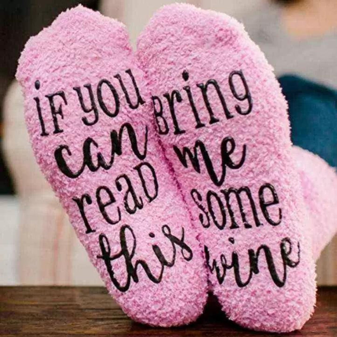 10-pack Wine Time Socks, If You Can Read This Bring Me Wine, Wine Lover ...
