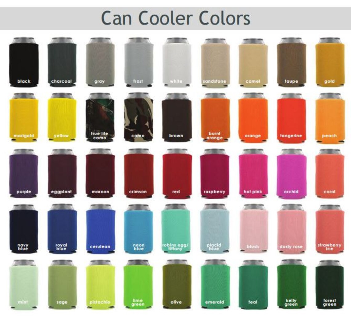 Cartoon Pic Can Coolers, Bday Party Coolers, Beer Holders, 30th Bday ...