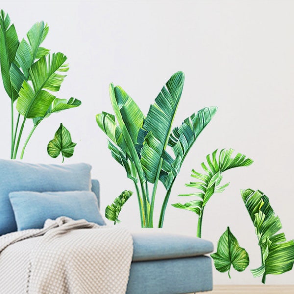 Removable Wall Decal Tropical - Etsy