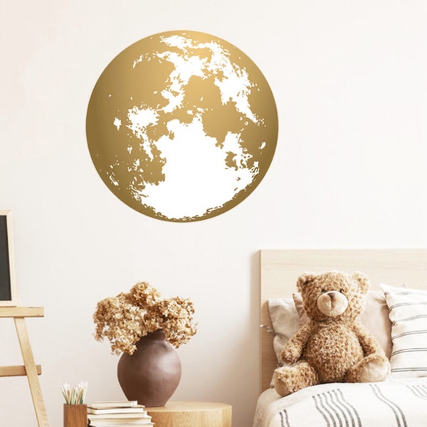 Moon Wall Decal - Etsy