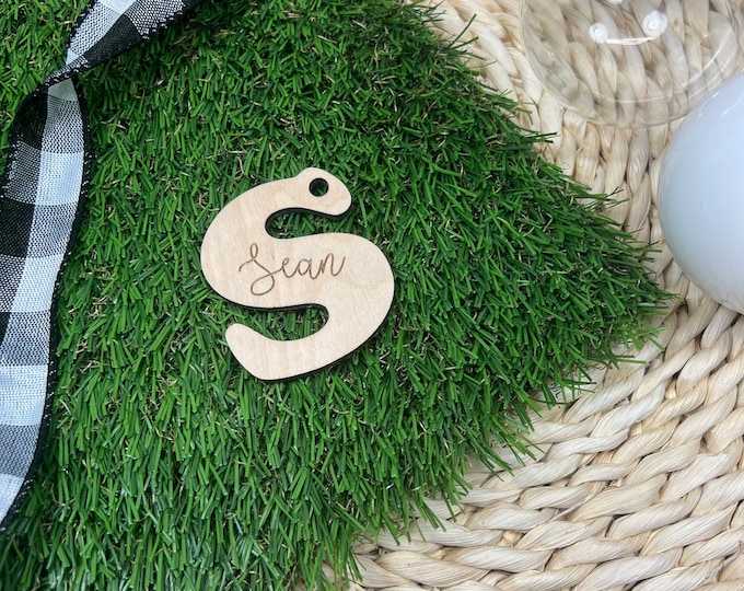 One Letter From ALPHABET Choose Your Own Letter as Gift Tag or Key Ring ...