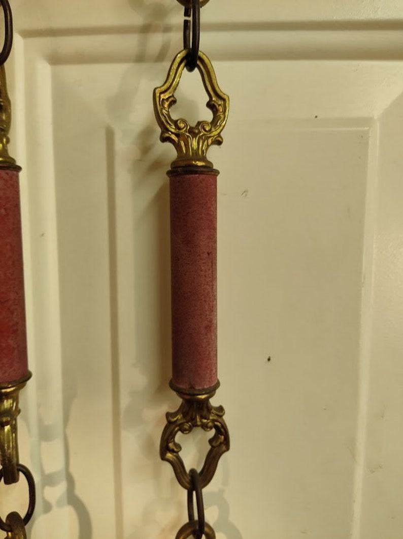 4 Vintage Hollywood Regency Hanging Chains for Marble Table Lamp - Etsy