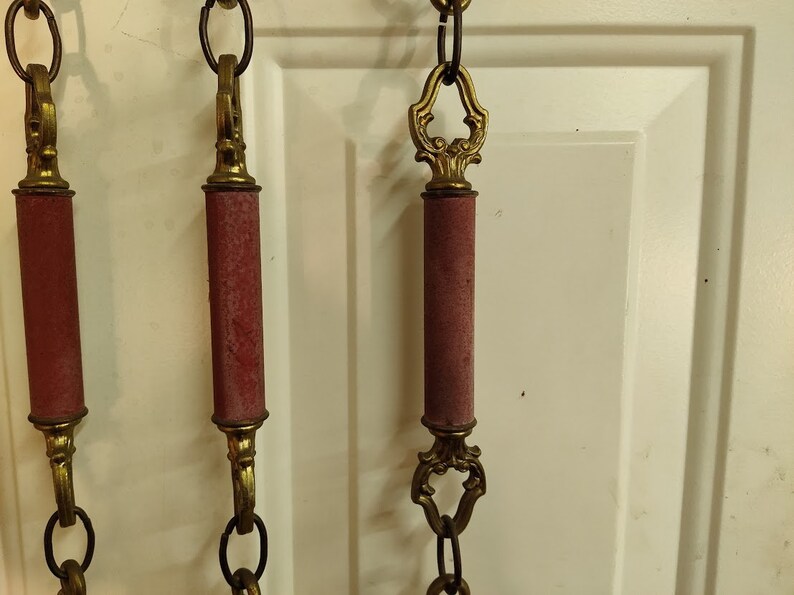 4 Vintage Hollywood Regency Hanging Chains for Marble Table Lamp - Etsy