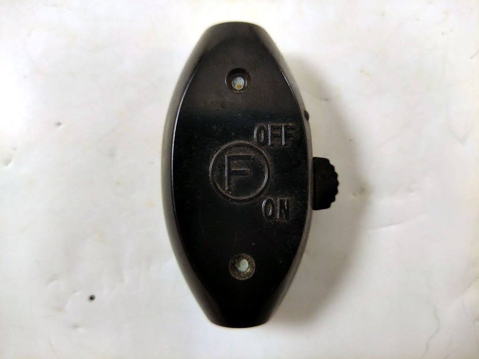 3 Vintage In-line Lamp Cord Rocker Toggle On/off Switches, Circle F ...