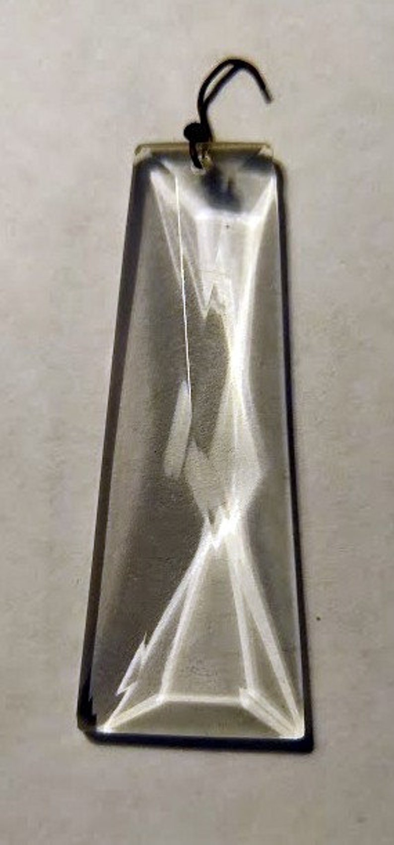 Vintage 7 Tier Crystal Waterfall Chandelier W/158 Tear Drop & Rectangle ...