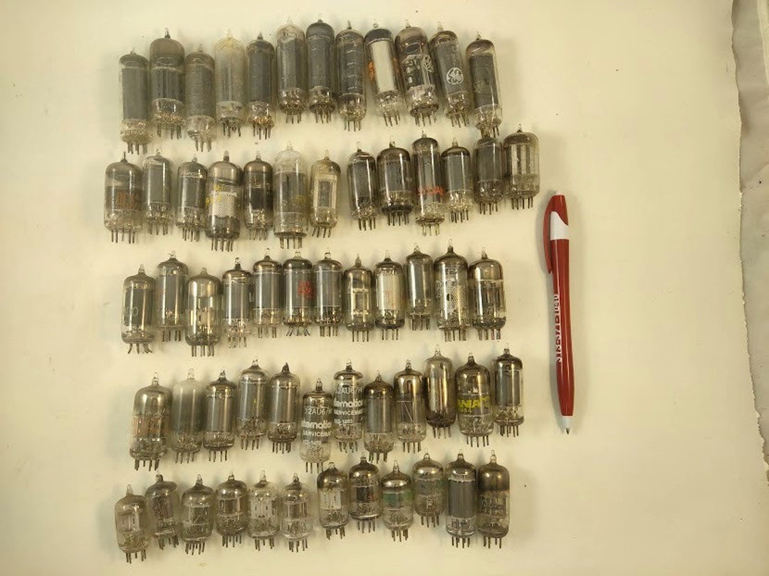 61 Small Vintage Vacuum Tubes All W/pointed Tops! Great for Steampunk ...