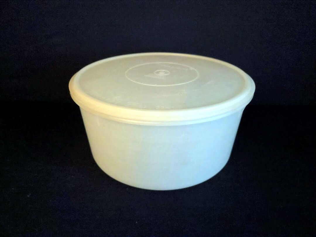 Vintage Tupperware White 12" Carry All Container #256 W/#224 "tupper ...