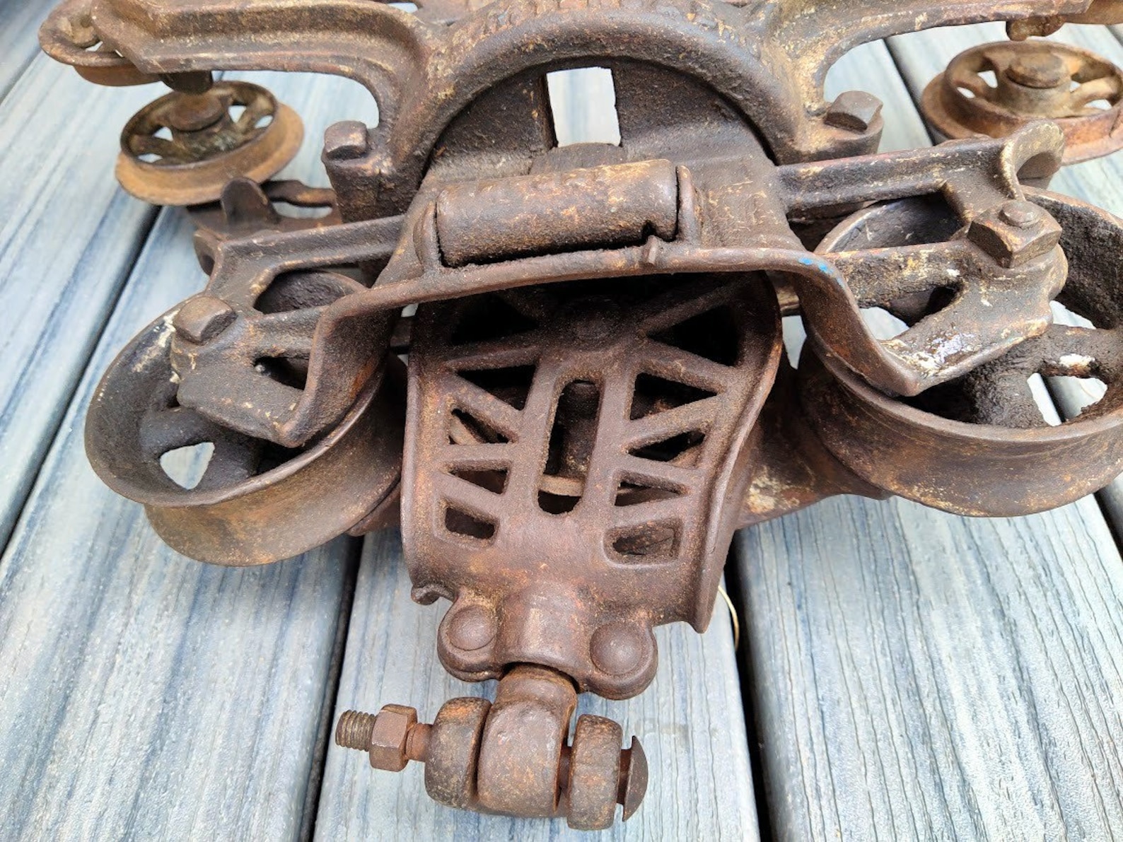 Antique F.E. Myers O.K. Unloader Barn Hay Trolley Cast Iron - Complete ...