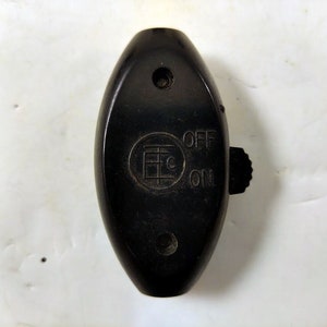 3 Vintage In-line Lamp Cord Rocker Toggle On/off Switches, Circle F ...