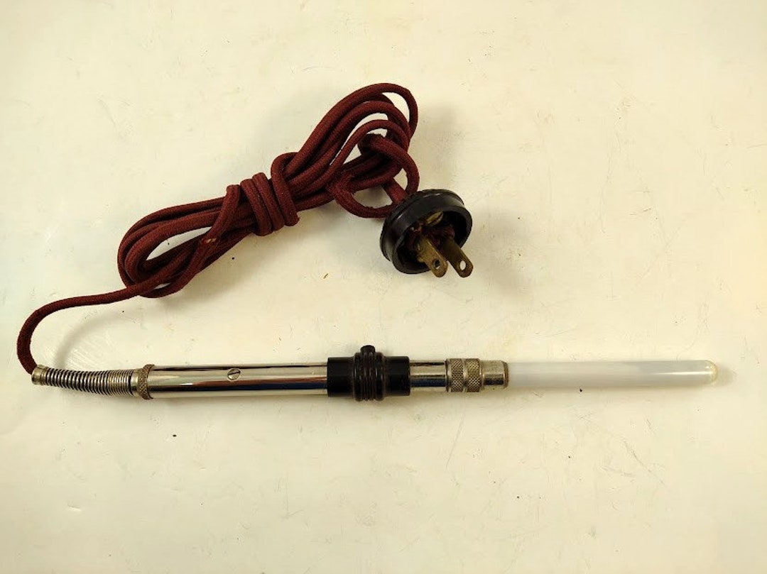 Rare Vintage Corded Inspection Light Probe/examination Tool W/lighted ...