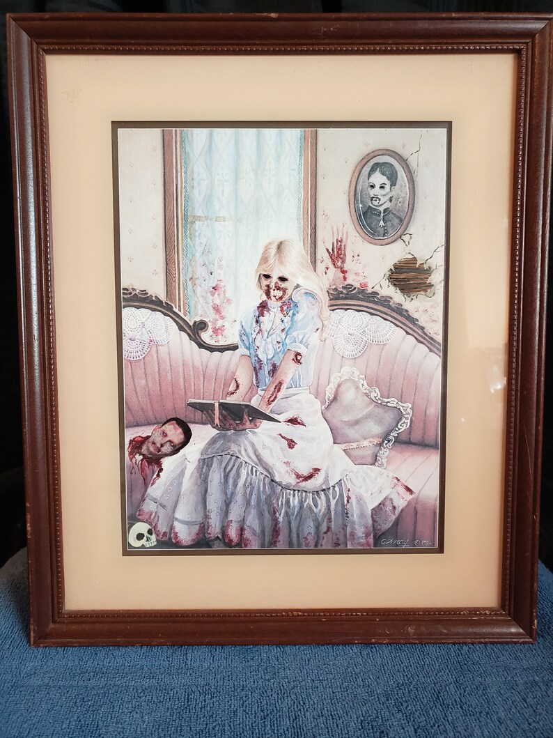 Zombie Reading a Book - Etsy