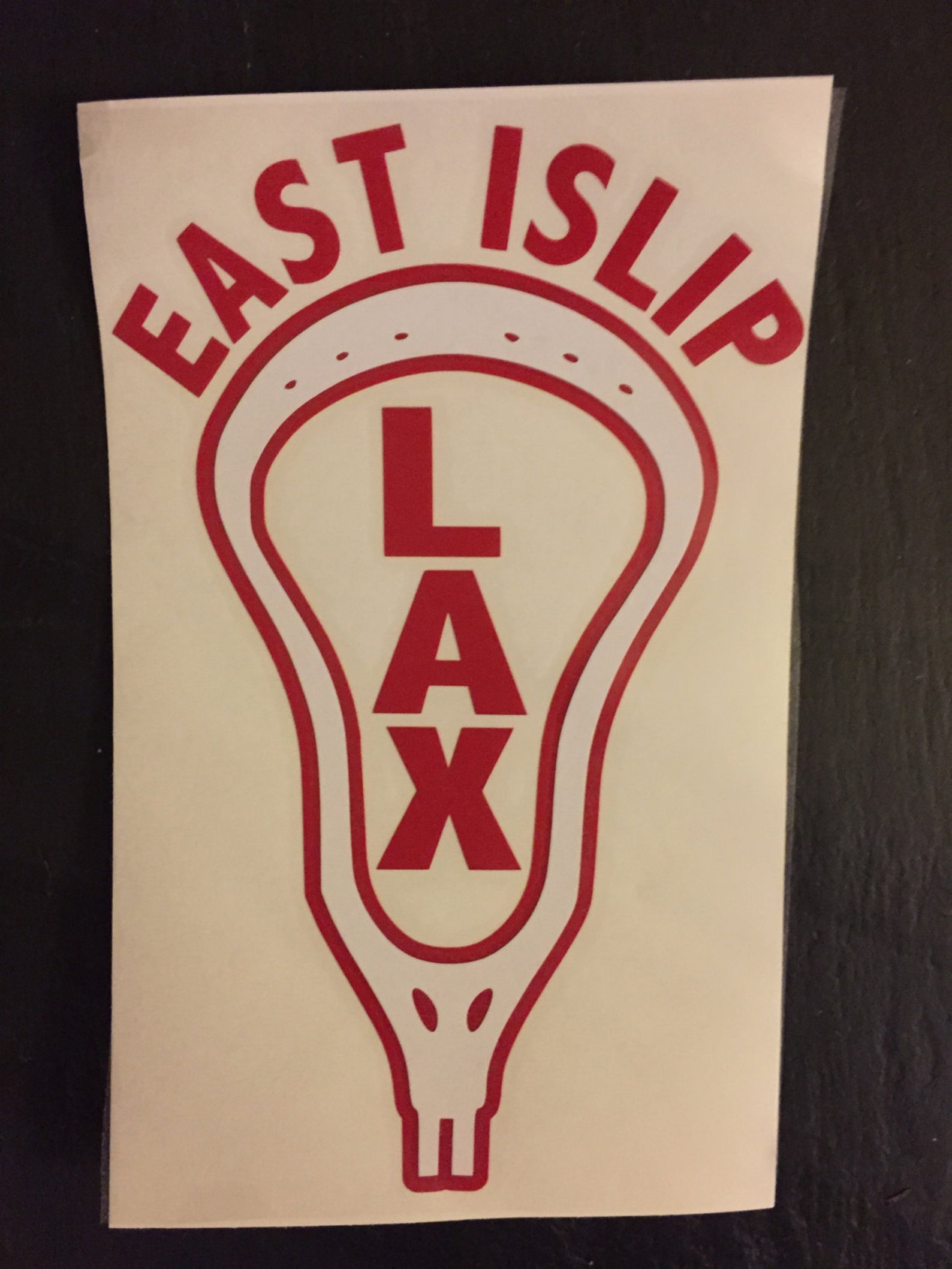 Custom Lacrosse Stick Vinyl Sticker - Etsy