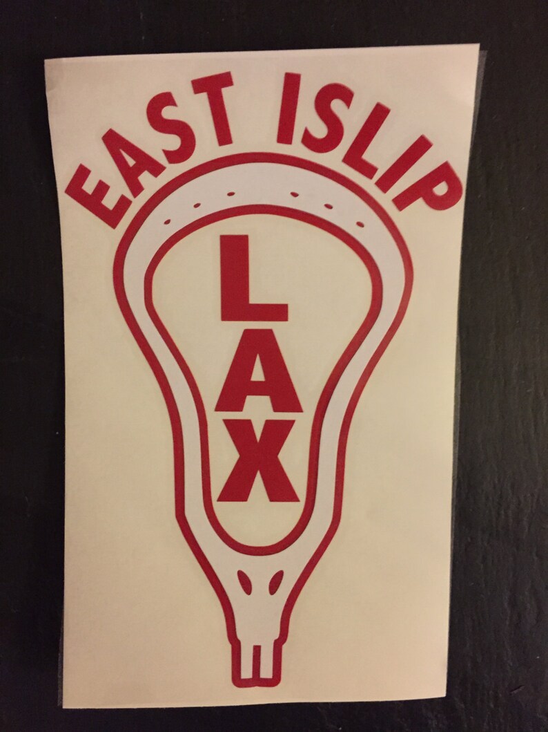 Custom Lacrosse Stick Vinyl Sticker - Etsy