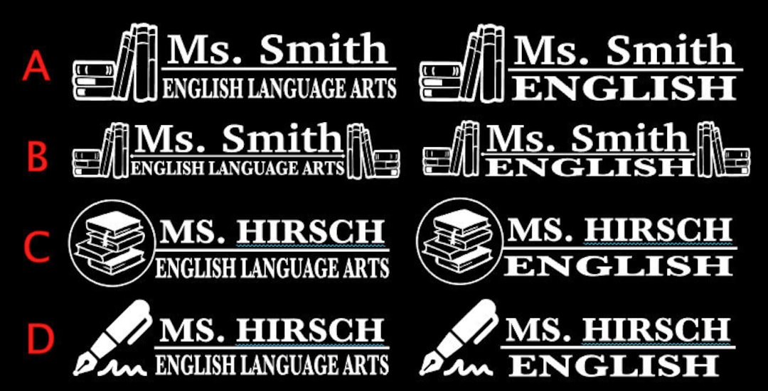 English Teacher Subject Stickers - Etsy