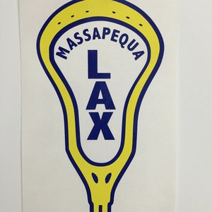Custom Lacrosse Stick Vinyl Sticker - Etsy