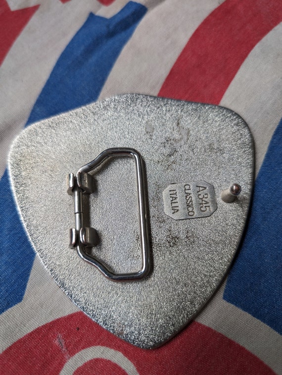 Lion Crest Heraldry Shield Larping Vintage Belt Buckle - Gem