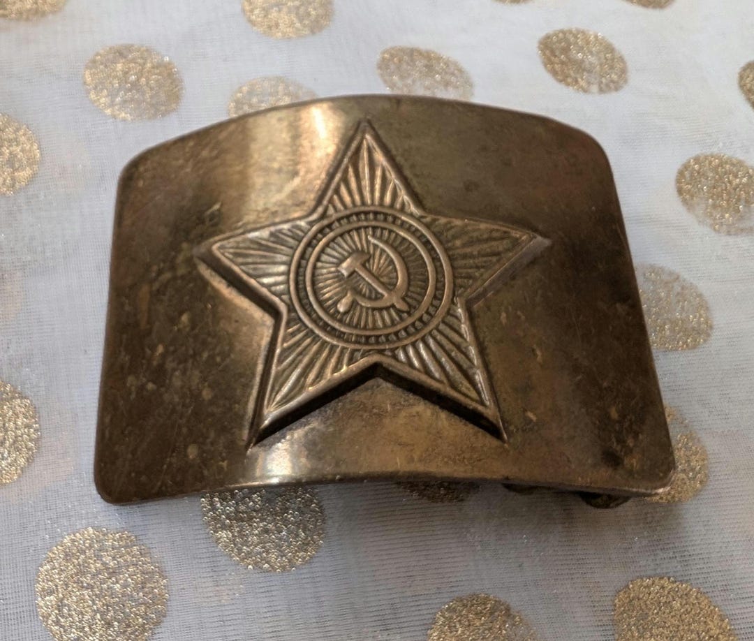 Soviet Military USSR Brass Belt Buckle - Etsy