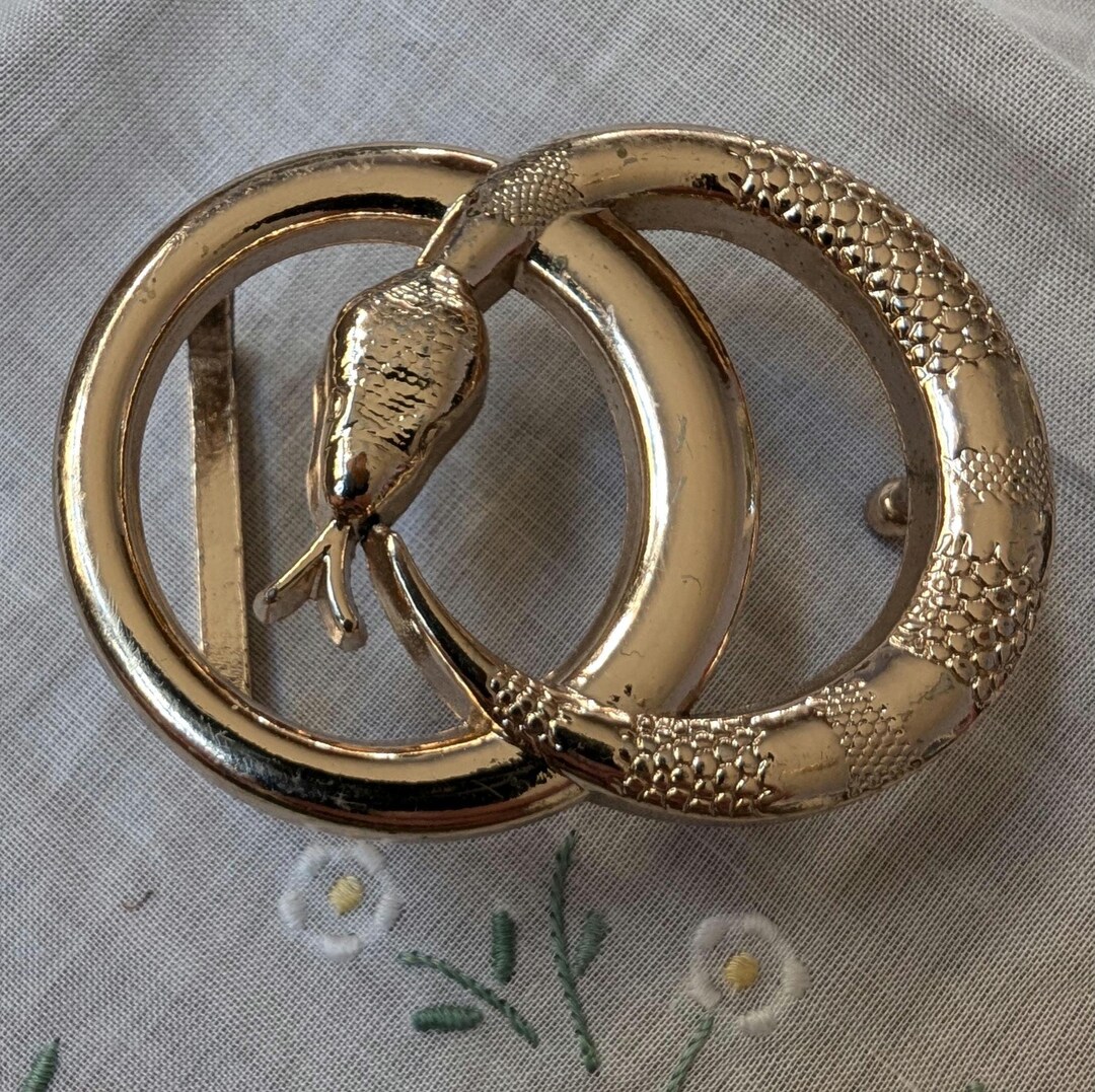 Ladies Ouroboros Snake Rings Fashion Belt Buckle - Etsy