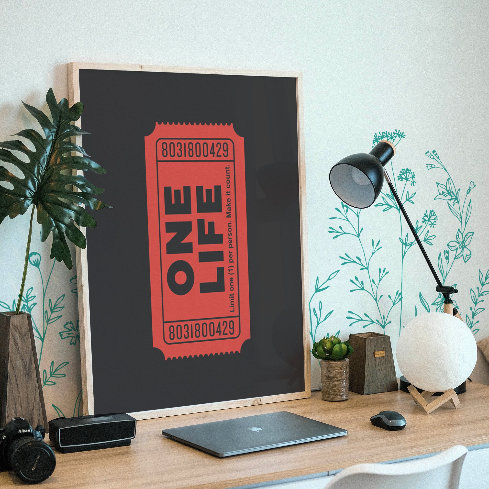 Limit One Life. Make It Count. Printable Poster, Inspirational Quote ...