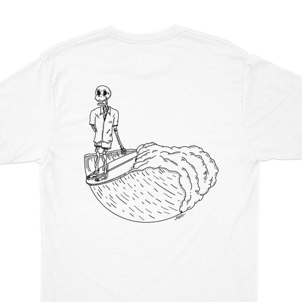 Surfer Skeleton Shirt - Etsy
