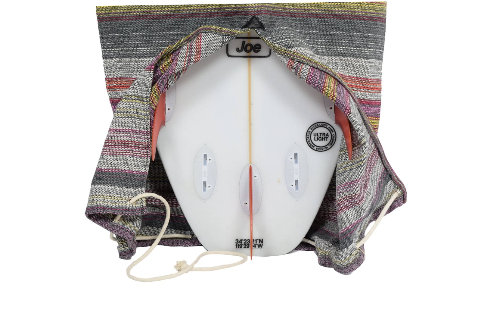 Surfboard Sock / Surfboard Bag / Upcycled Cotton Surf Sock: Grey ...