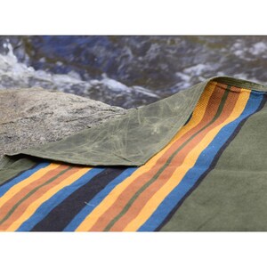 Waxed Canvas Blanket / Waterproof Blanket Camping Blanket Cowboy Roll ...
