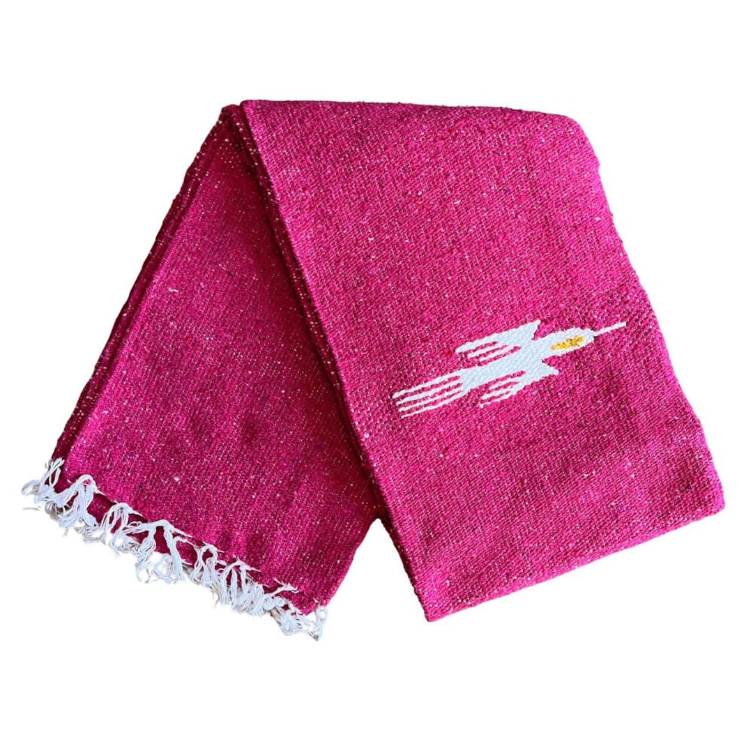 Mexican Baja Thunderbird Blanket Hot Pink Magenta Throw Blanket Thick ...
