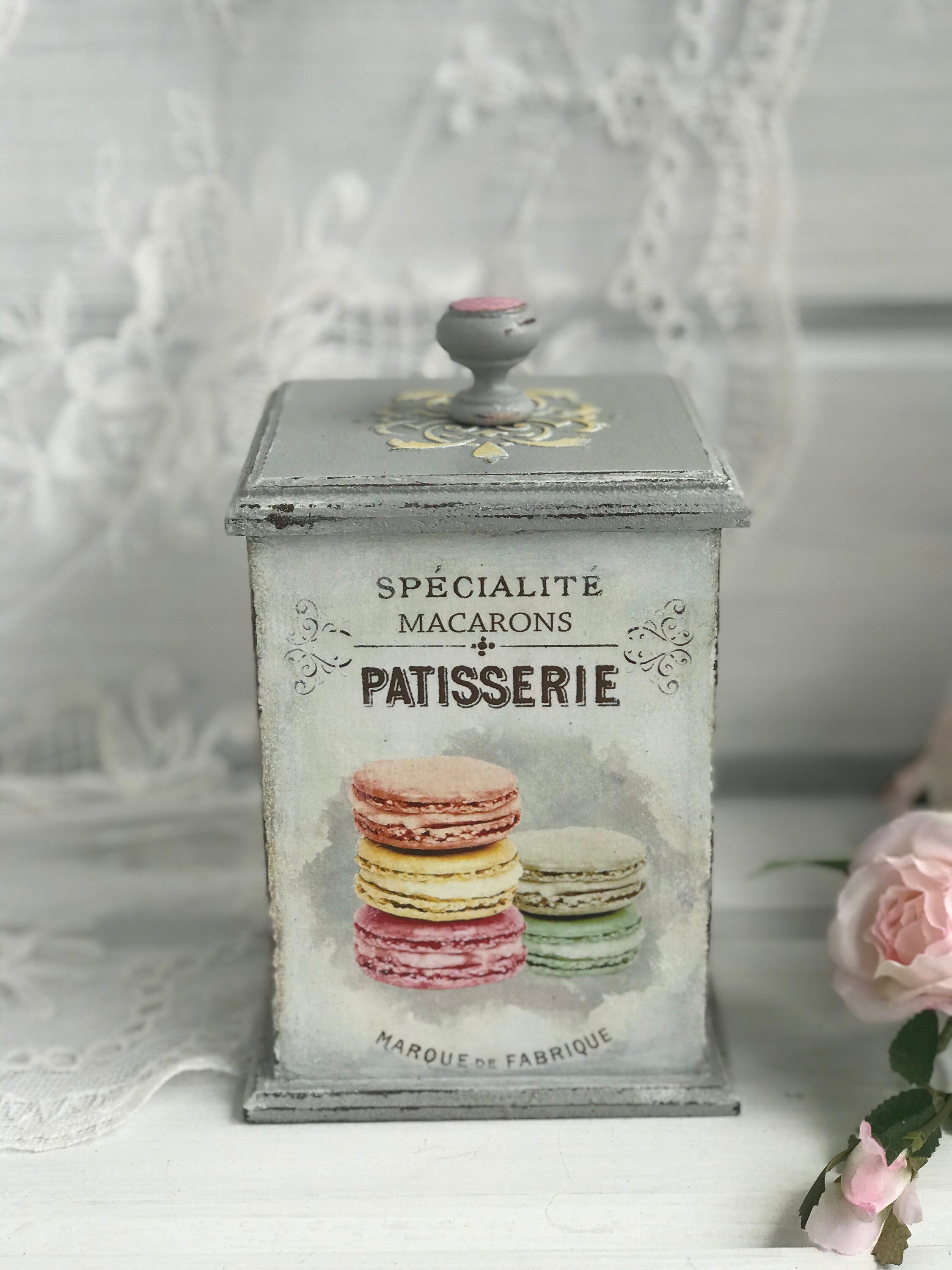 Shabby Kitchen Box French Cottage Decor | Etsy